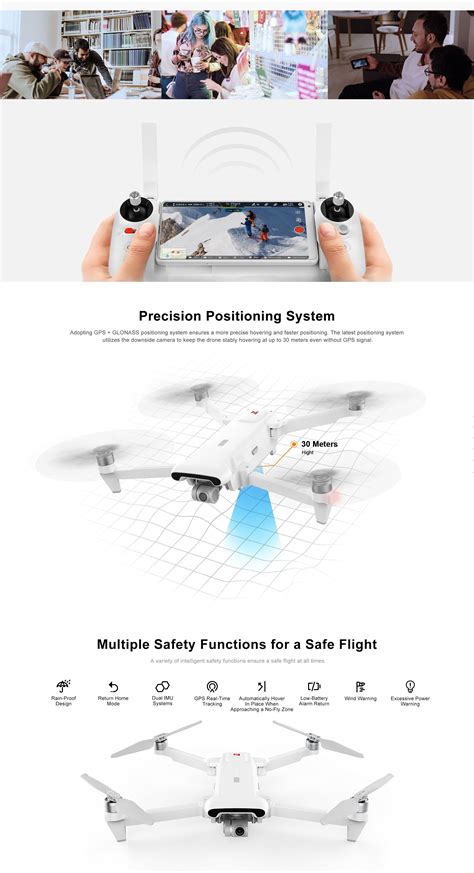Xiaomi FIMI X8 SE 2020 8KM FPV With 3-axis Gimbal 4K Camera HDR Video ...