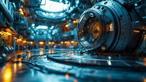 Innovative Atomic Futuristic Atomic Nuclear Reactor Power Plant Cutting