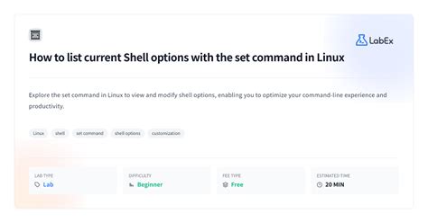 How To List Current Shell Options With The Set Command In Linux Labex