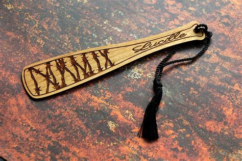 Lucille Bookmark Lucille Baseball Bat Walking Dead Bookmark Etsy