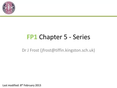 PPT FP Chapter Series PowerPoint Presentation Free Download ID