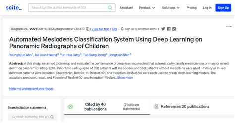 automated mesiodens classification system using deep learning on