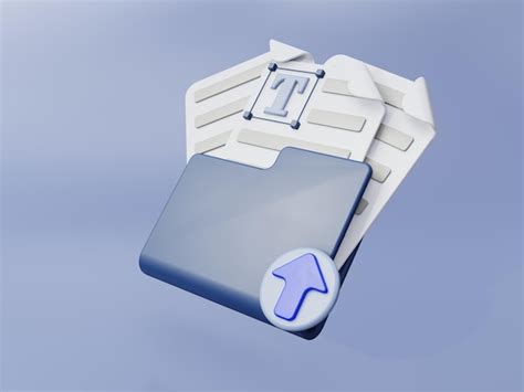 Premium Photo 3d Illustration Upload Document Contains File Perfect