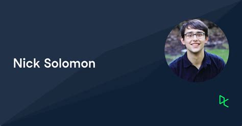 Nick Solomon Data Scientist