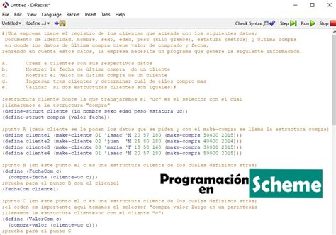 Registro De Clientes En Empresa Scheme DrRacket