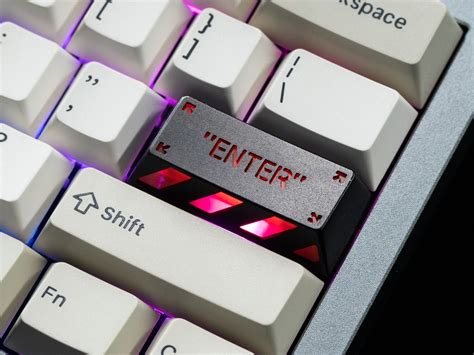 spacebar esc enter key aluminum alloy artisan keycap keychron