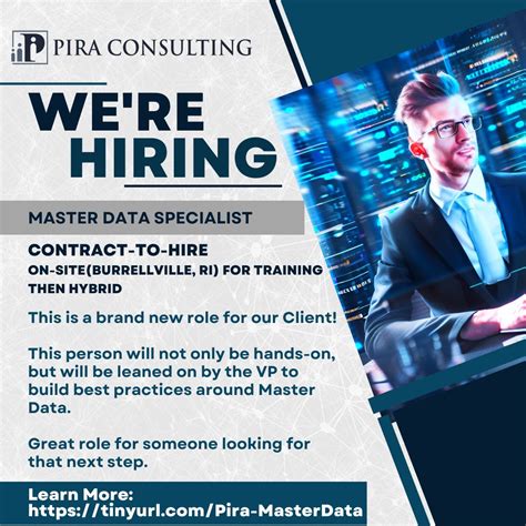 pira consulting on linkedin masterdataspecialist erp dataanalyst