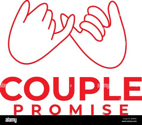 couple hand promise icon vector logo design stock vector image and art