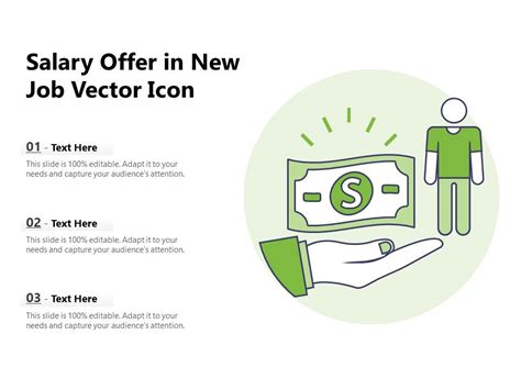 salary offer in new job vector icon ppt powerpoint presentation file