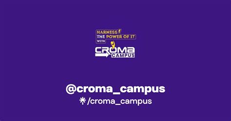 Croma Campus Instagram Facebook Linktree