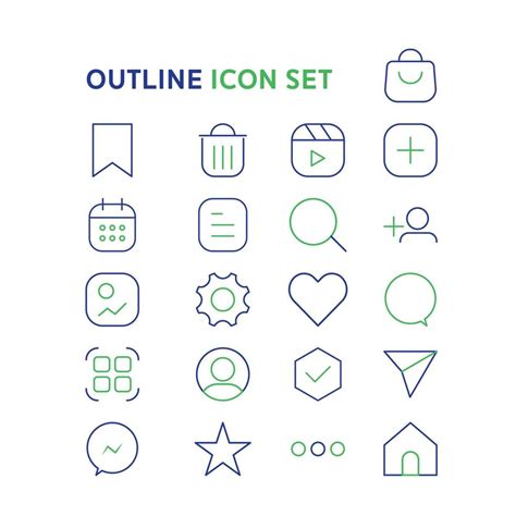 Set Of Colorful Seo Web Ui Icon Vector Illustration 21055074 Vector Art