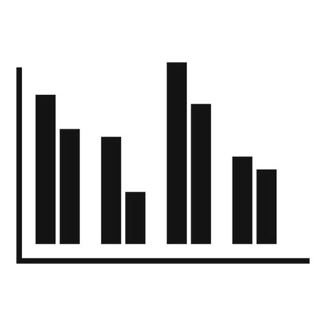 Financial Analysis Chart Icon Simple Illustration Of Financial Analysis Chart Vector Icon For