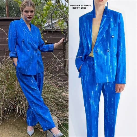 Instagram Style Sarah Jones In Christian Wijnants To Promote For All