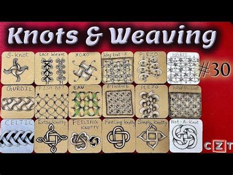 How To Draw Tangles Knots Weaving Tangles Draw With CZT Tangle Marathon Day