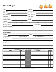 Fire Drill Report Template Fill Out Sign Online And Download Pdf