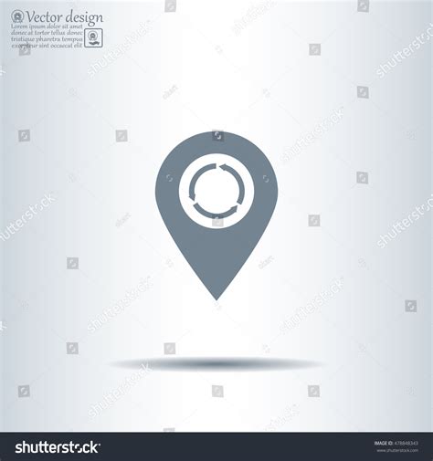 Arrows Circle Vector Map Pointer Royalty Free Stock Vector 478848343