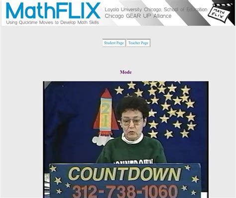 Math Flix Statistics Measures Of Central Tendency Mode Instructional Video For 3rd 5th