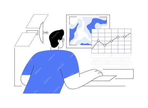 Premium Vector Satellite Data Analysis Abstract Concept Vector