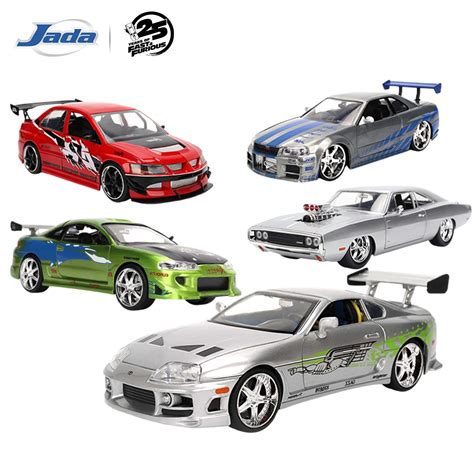 Jada 124 Fast And Furious 25th Anniversary Diecast Car Metal Vehicles