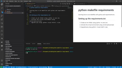 Importance Of Requirementstxt In Python And Makefile By Idada