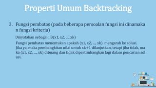 Algoritma Backtracking PPTX