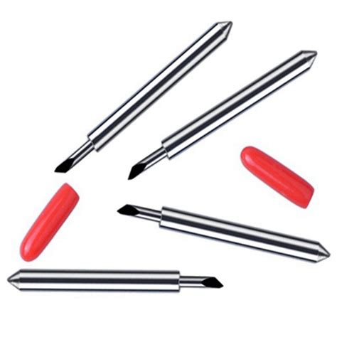 롤랜드 커팅 플로터 블레이드 고경도 텅스텐 카바이드 비닐 커터 나이프 블레이드 공작 기계 45 도 6 개 목공 기계