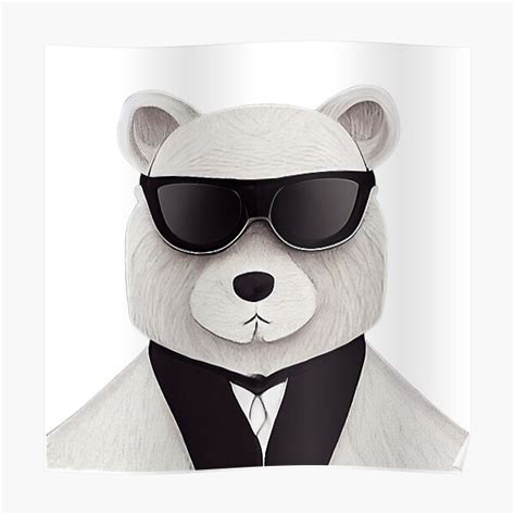 Agent Bear Poster For Sale By Wolkie Redbubble