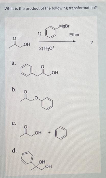 Solved What is the product of the following transformation? | Chegg.com