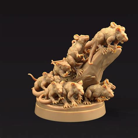 3d Printable Rat Swarm Presupported Crimson Inquisition Pt 3 By