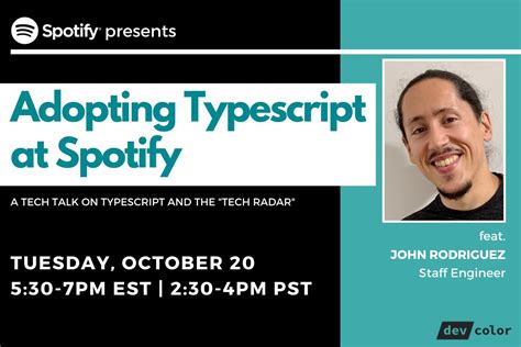 Devcolor On Linkedin Typescript Engineering Coding Spotify Blackcoders Diversitymatters