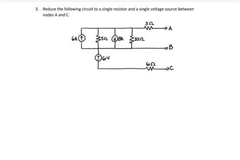 Solved Reduce The Following Circuit To A Single Resistor Chegg