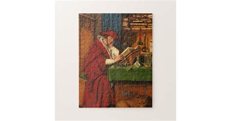 Saint Jerome In His Study 1435 By Jan Van Eyck Jigsaw Puzzle Zazzle