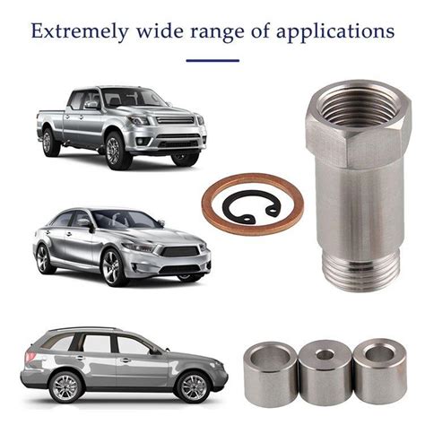 Universal M18 X 1 5 Thread Car Exhaust Oxygen O2 Sensor Spacers Adapter Kit Heyelly Online