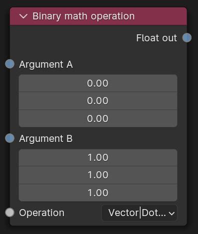 Binary math operation
