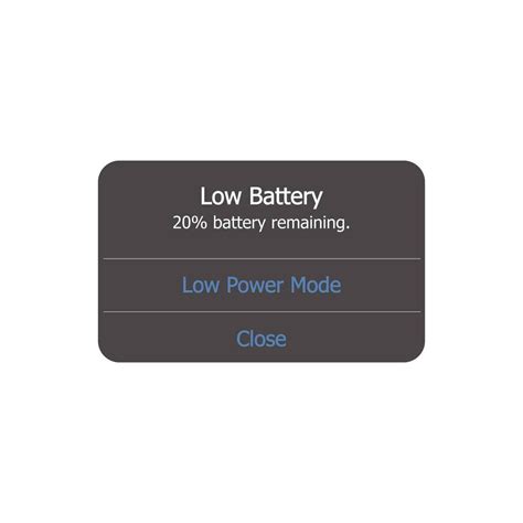 Phone Low Battery Notification Reminder 27576042 Vector Art At Vecteezy