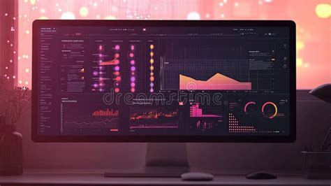A Dashboard Style Infographic With Numerical Data And Real Time Stock