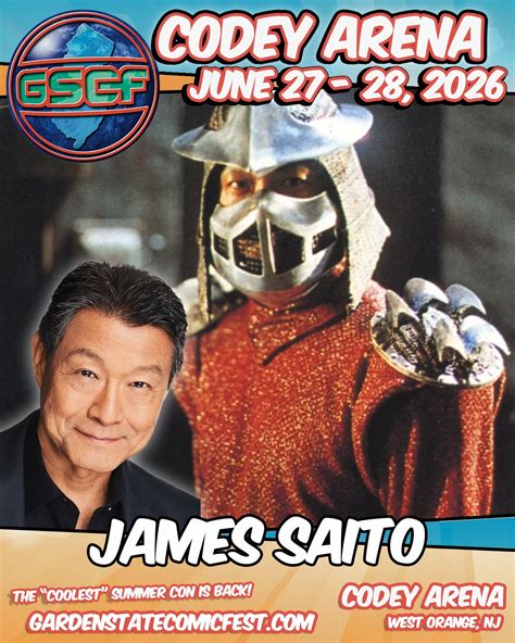 James Saito Is Coming To State Comic Fest At The Codey Arena In West