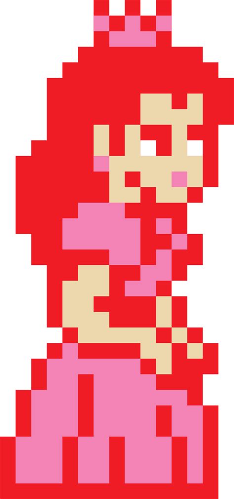 Mario 2 Style Princess Peach Pixel Art Pixel Art Graphic Image Graphic