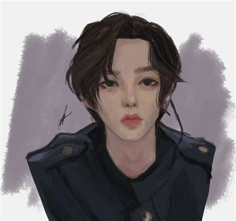 Иллюстрация арт портрет парень в стиле персонажи реализм скетчи