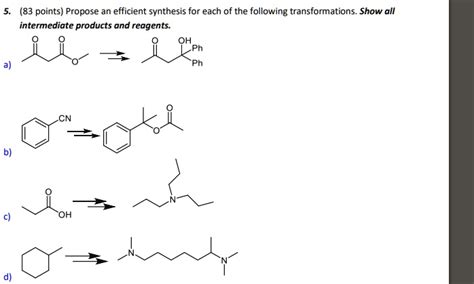 83 points propose an efficient synthesis for each of the following