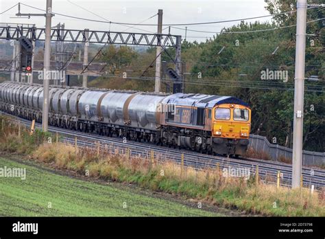 Class 66 Deisel Electric Freight Locomotive Number 66776 Of Gbrf On The