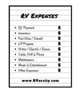 RV Budget Spreadsheet RVersity