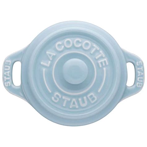 Staub Pastel Macaron Stoneware Mini Cocottes Set Of 6 Sur La Table