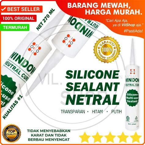 Jual Silicone Sealant Netral Cure Non Acid Silikon Window Grh 270 Ml