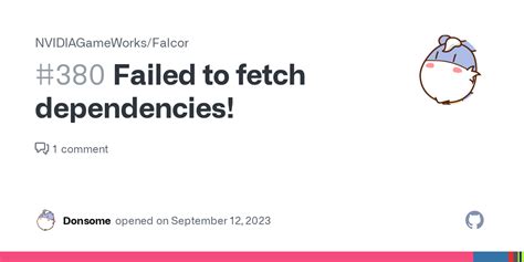 Failed To Fetch Dependencies · Issue 380 · Nvidiagameworksfalcor