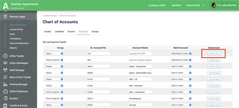How To Deactivate The Unused Ledger Account