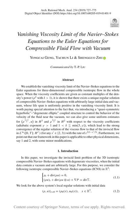 Vanishing Viscosity Limit Of The Navierstokes Equations To The Euler Equations For Compressible