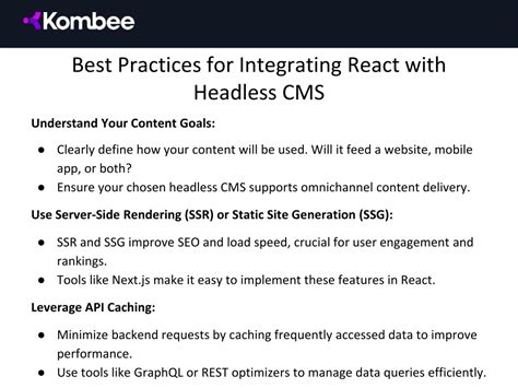 Ppt Best Practices For Integrating React With Headless Cms Powerpoint Presentation Id13904375