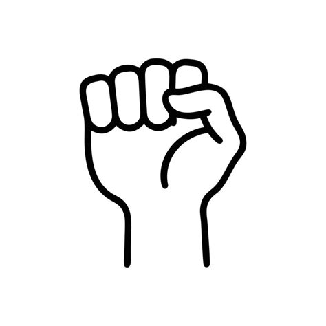 Black Power Fist Solid Symbol 67713706 Vector Art At Vecteezy