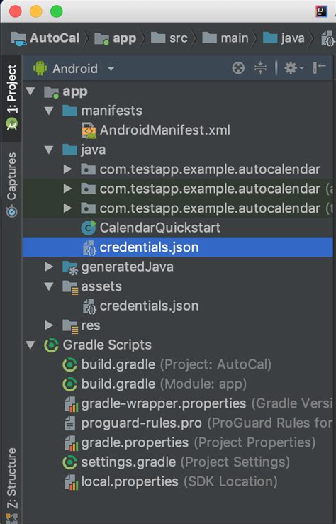 Java Nullpointer When Getresourceasstreamcredentialsjson In